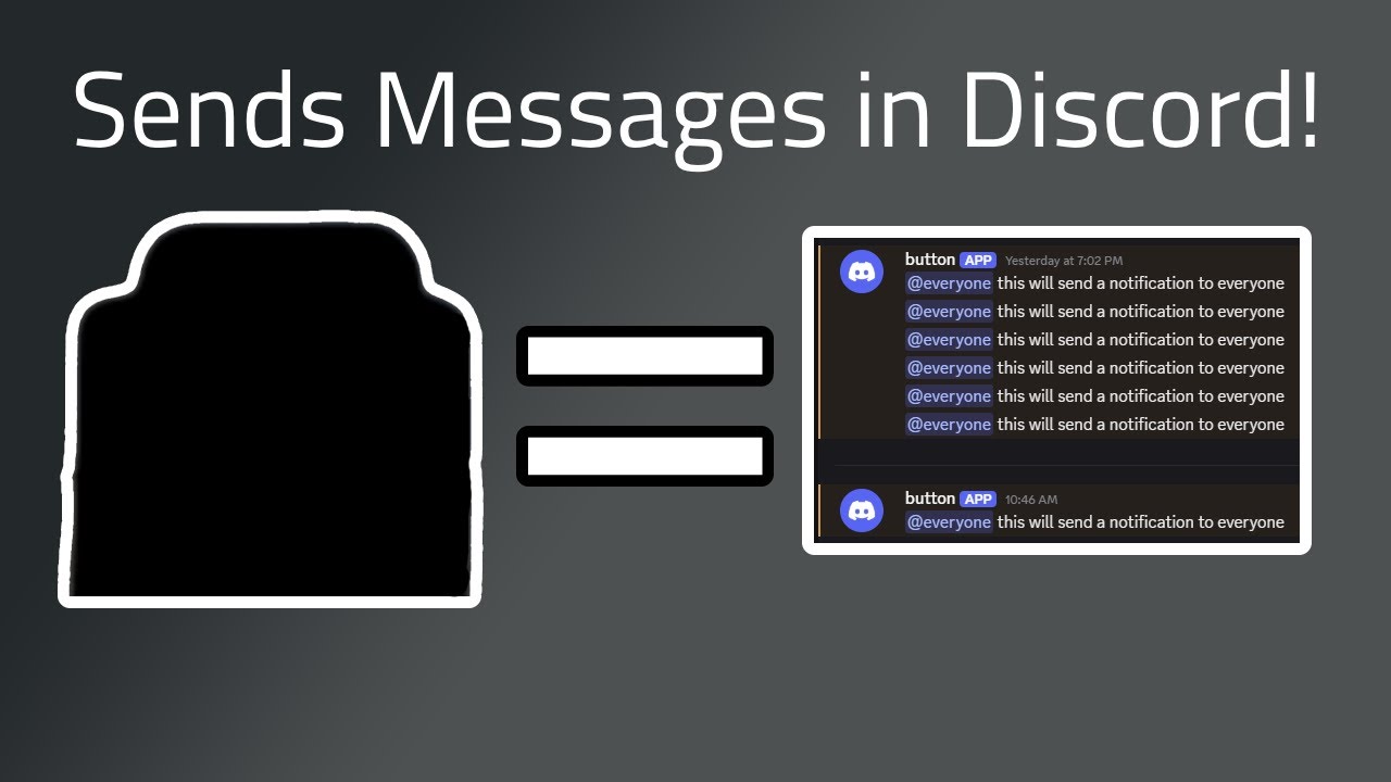 Making a Button That Sends Messages in Discord - YouTube