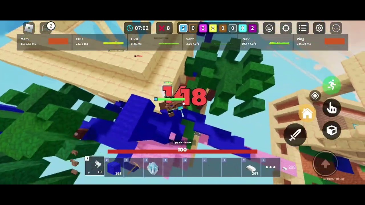 1000 ping gameplay - YouTube