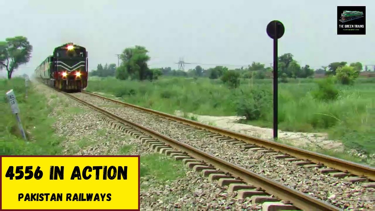 Pakistan Railway's Super Fast Locomotive 4556 (GEU-20) In Action Video ...