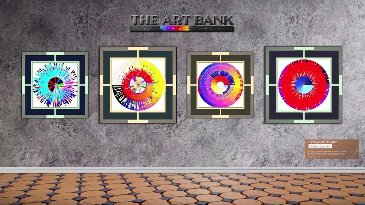 Generative Art Wall The Art Bank - YouTube