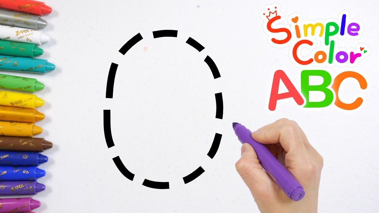 Teach your child the alphabet O in a variety of ways by writing ...