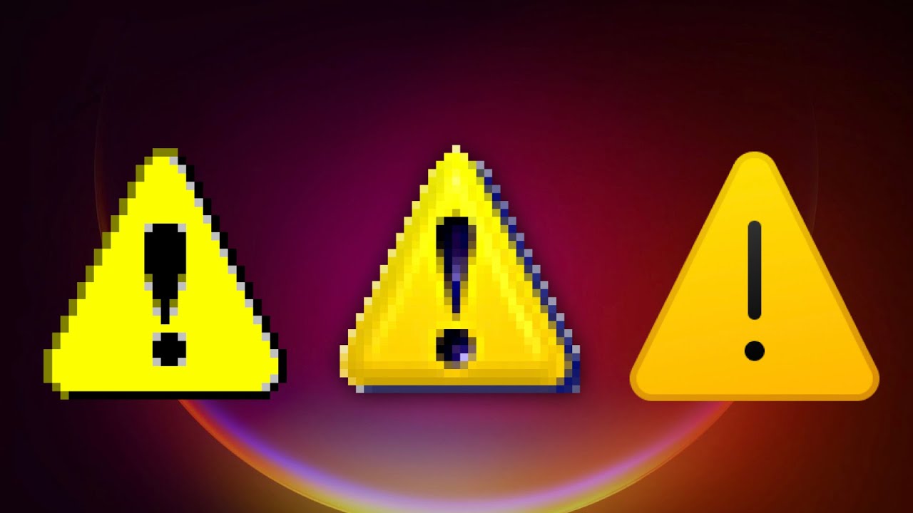 Windows Icon Evolution: System Alert - YouTube