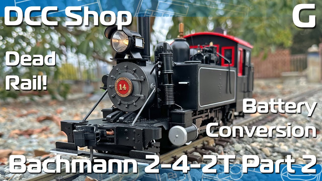 DCC and Sound Without Track Power! - DCC Shop G Bachmann 2-4-2T Part 2 - YouTube