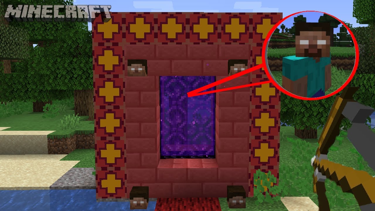 I Found Portal To Herobrine Head World on Minecraft - YouTube