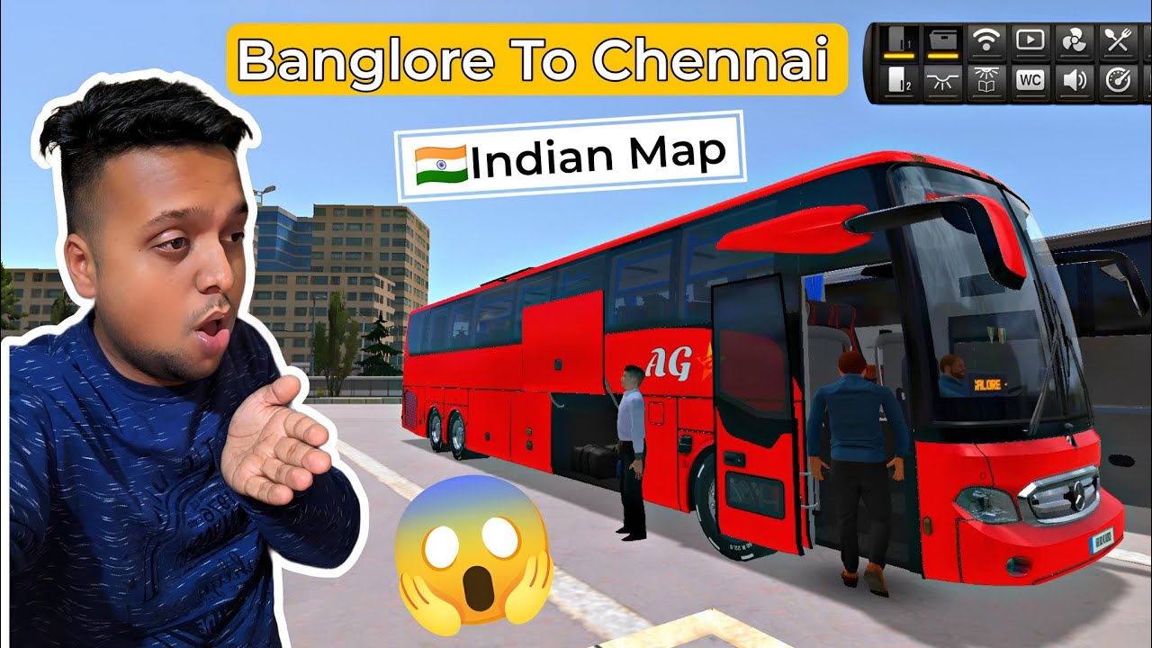 Bus Simulator Ultimate | Indian Map Banglore To Chennai Journey | Full ...