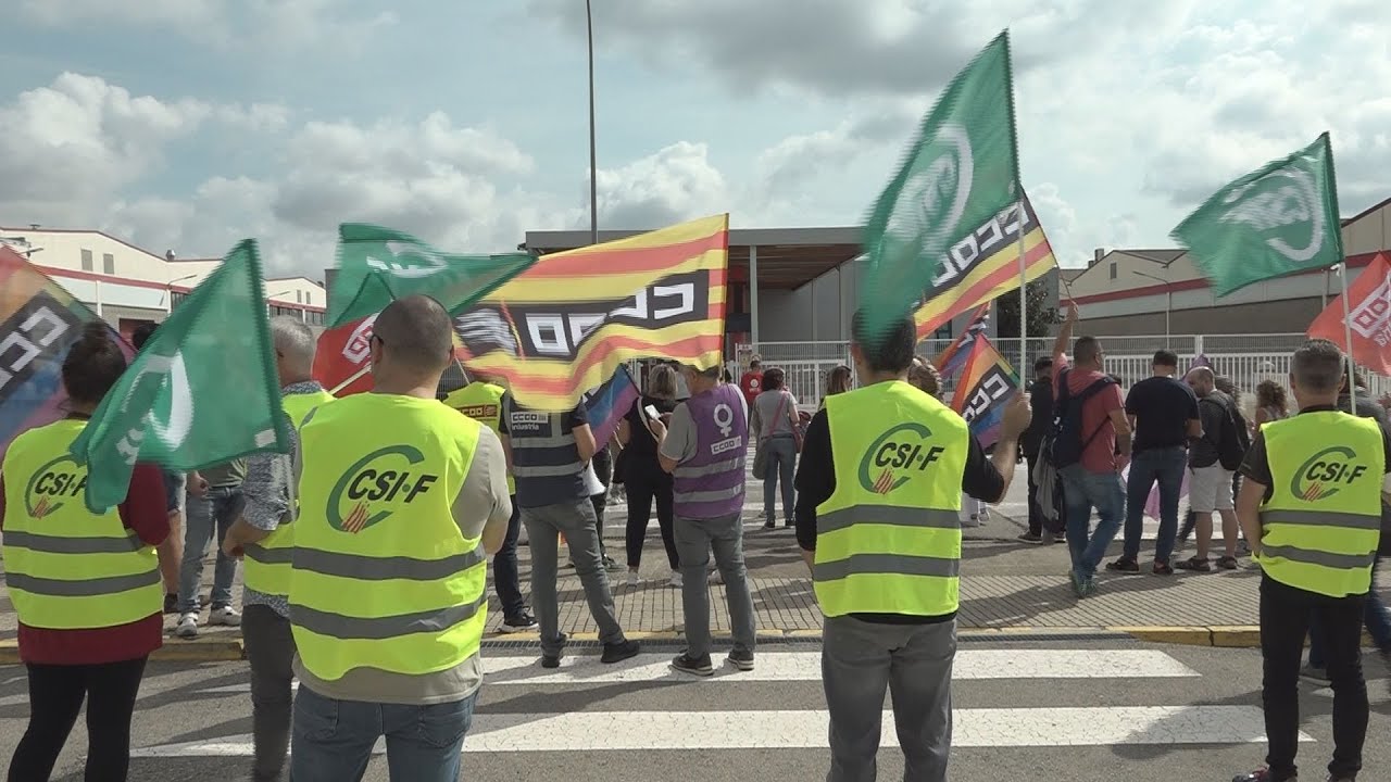 Mobilitzacions a la Lear de Valls - YouTube