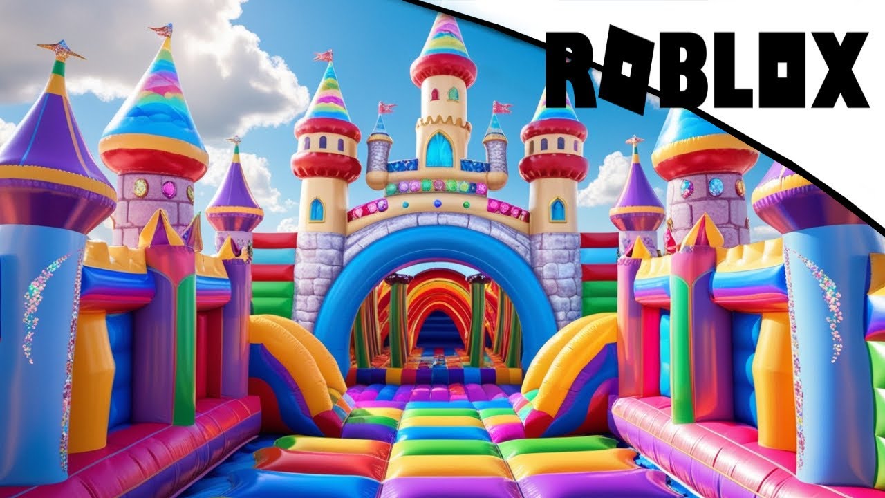 Un ÉNORME PARC GONFLABLE ! - ROBLOX : BOUNCY CASTLE [#1] - YouTube