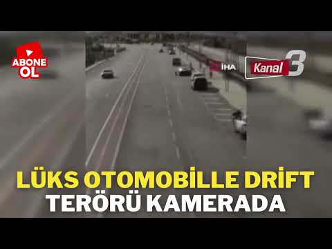 LÜKS OTOMOBİLLE DRİFT TERÖRÜ KAMERADA!