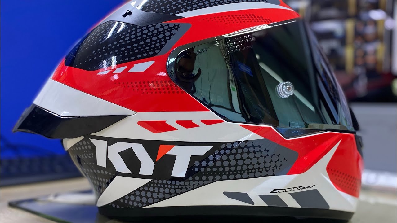 Tutorial Cara tukar visor helmet fullface KYT TT Course - YouTube