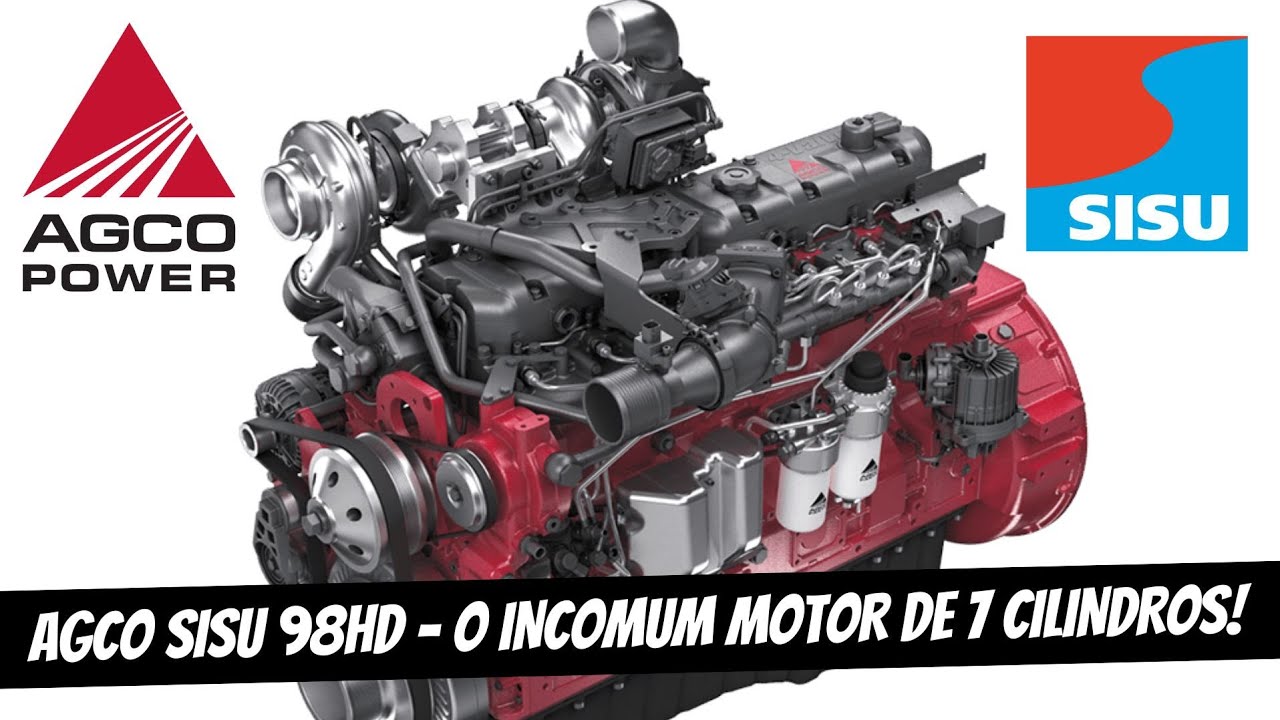 AGCO SISU 98HD - O INCOMUM MOTOR DE 7 CILINDROS!! - YouTube