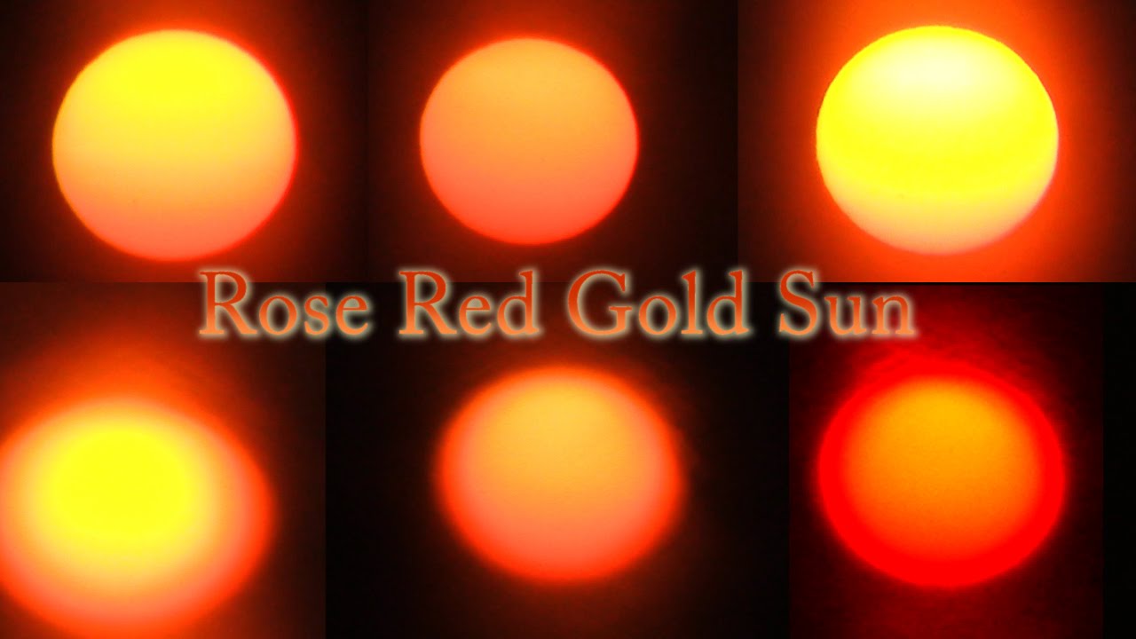 A Gold Sun poured Rose Red into the Sky. - YouTube