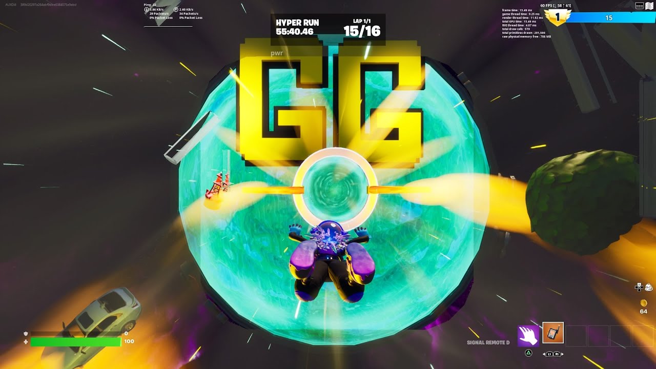 Fortnite PWR Hyper Run Is Pain - YouTube