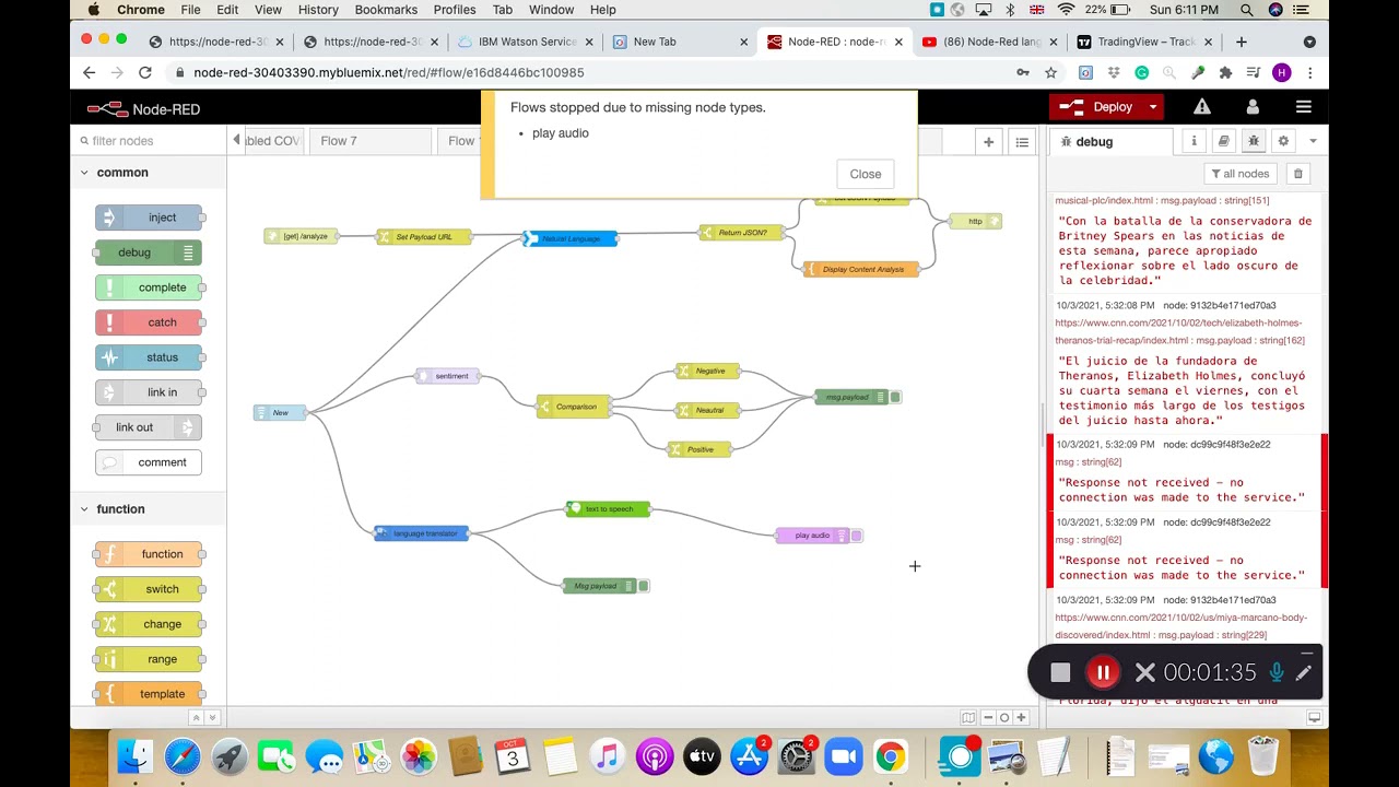 NODE RED ITECH 1104 ASSIGNMENT - YouTube