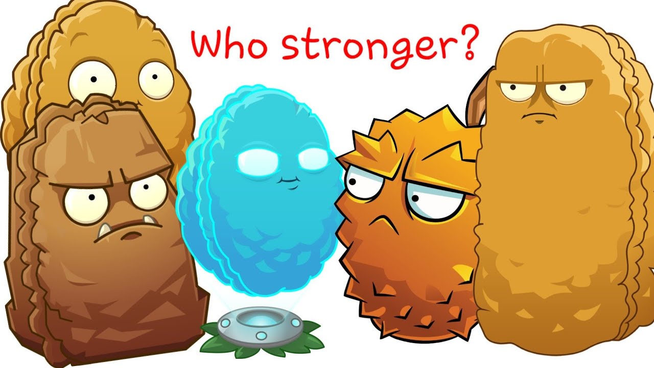 PvZ 2 Which of the nuts is stronger? - YouTube