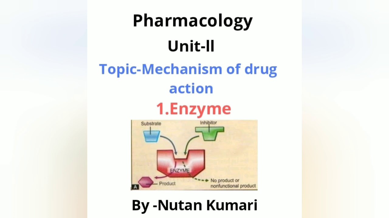 Mechanism of Drug Action | Part-1 | Enzyme | Pharmacology - YouTube