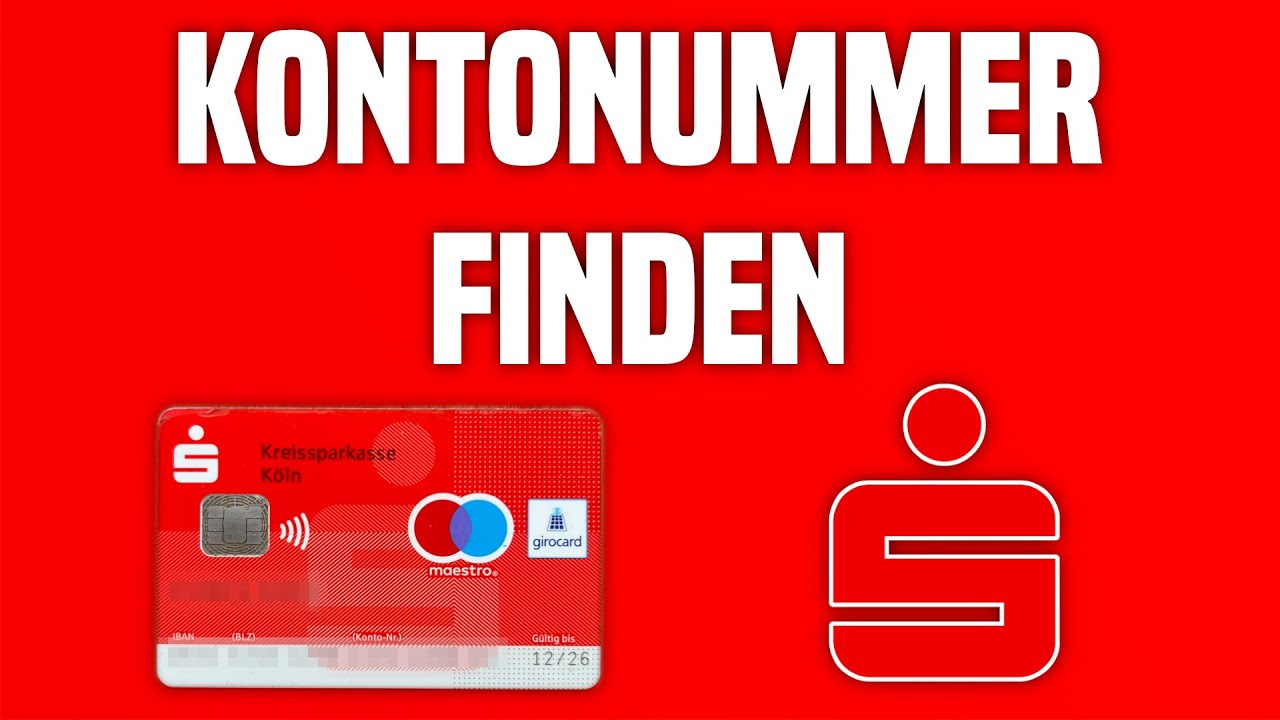 Sparkasse Kontonummer finden online | Kontonummer aus IBAN ablesen ...