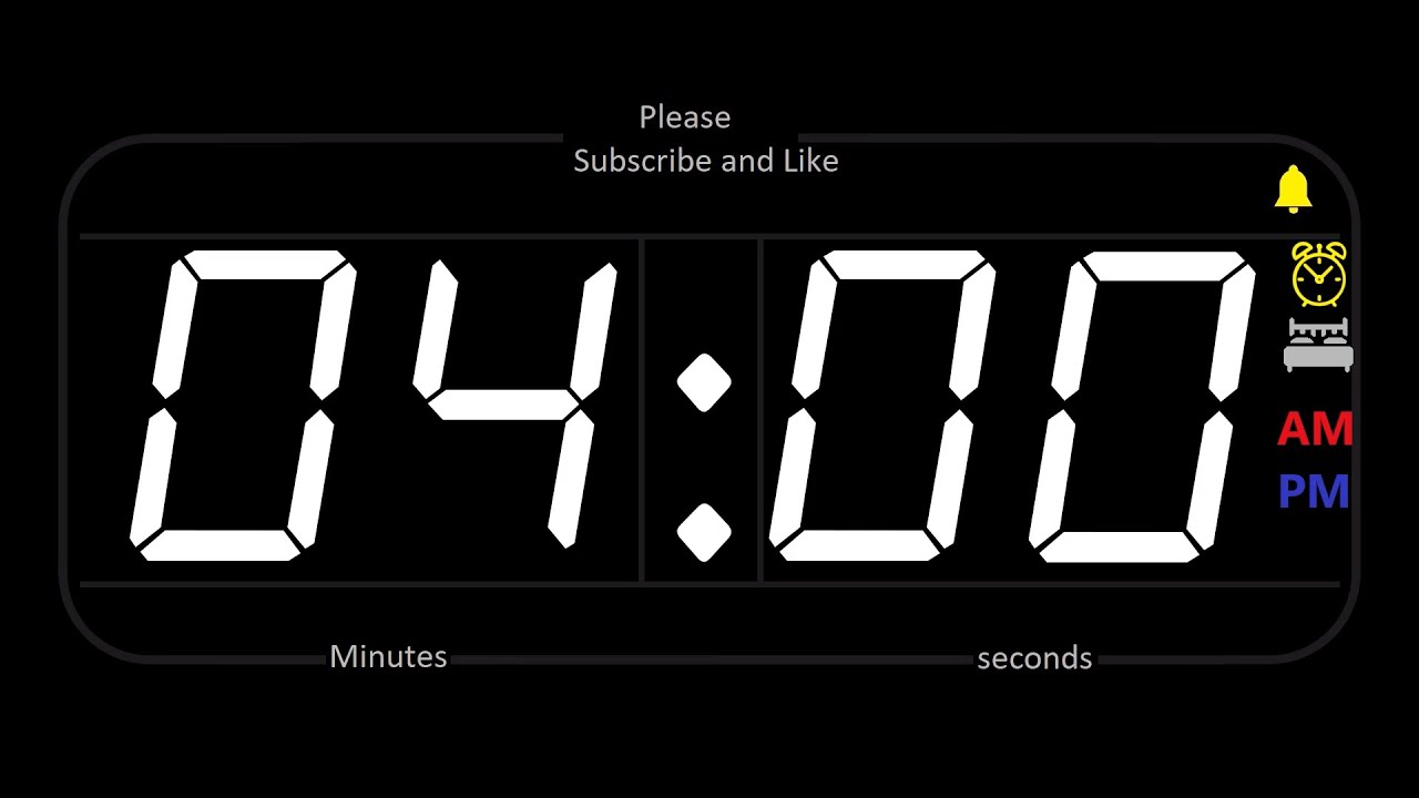 4MIN TIMER & ALARM COUNTDOWN - YouTube