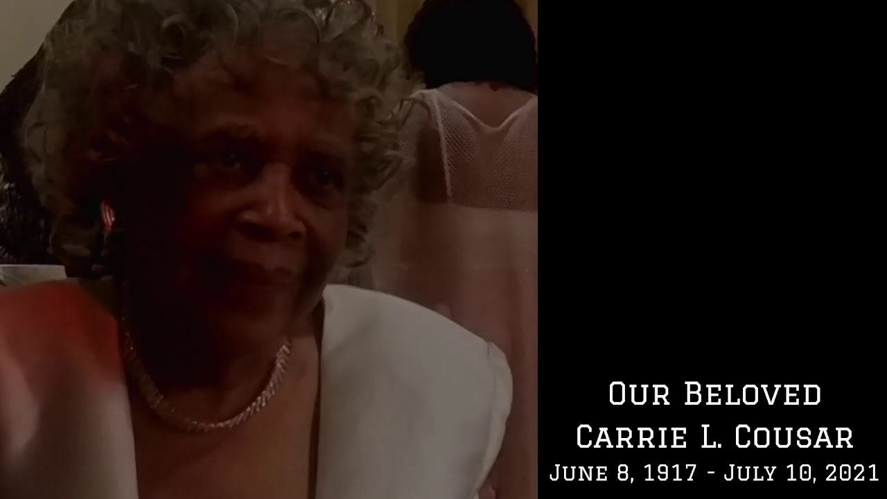 Carrie L. Cousar Homegoing Celebration - YouTube