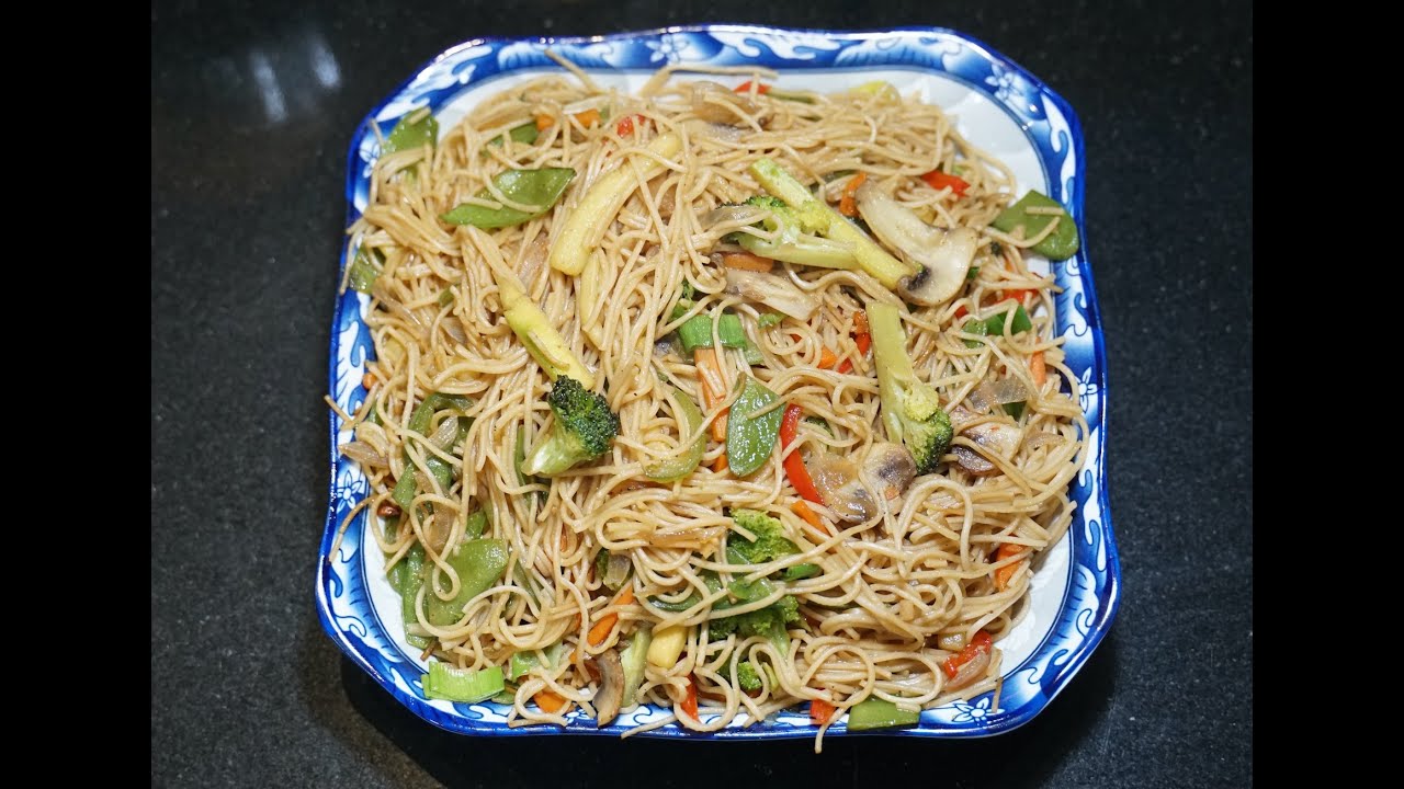 How to Make Vegetable Chow Mein - Veg Lo Mein - Vegan Recipes - Youtube ...
