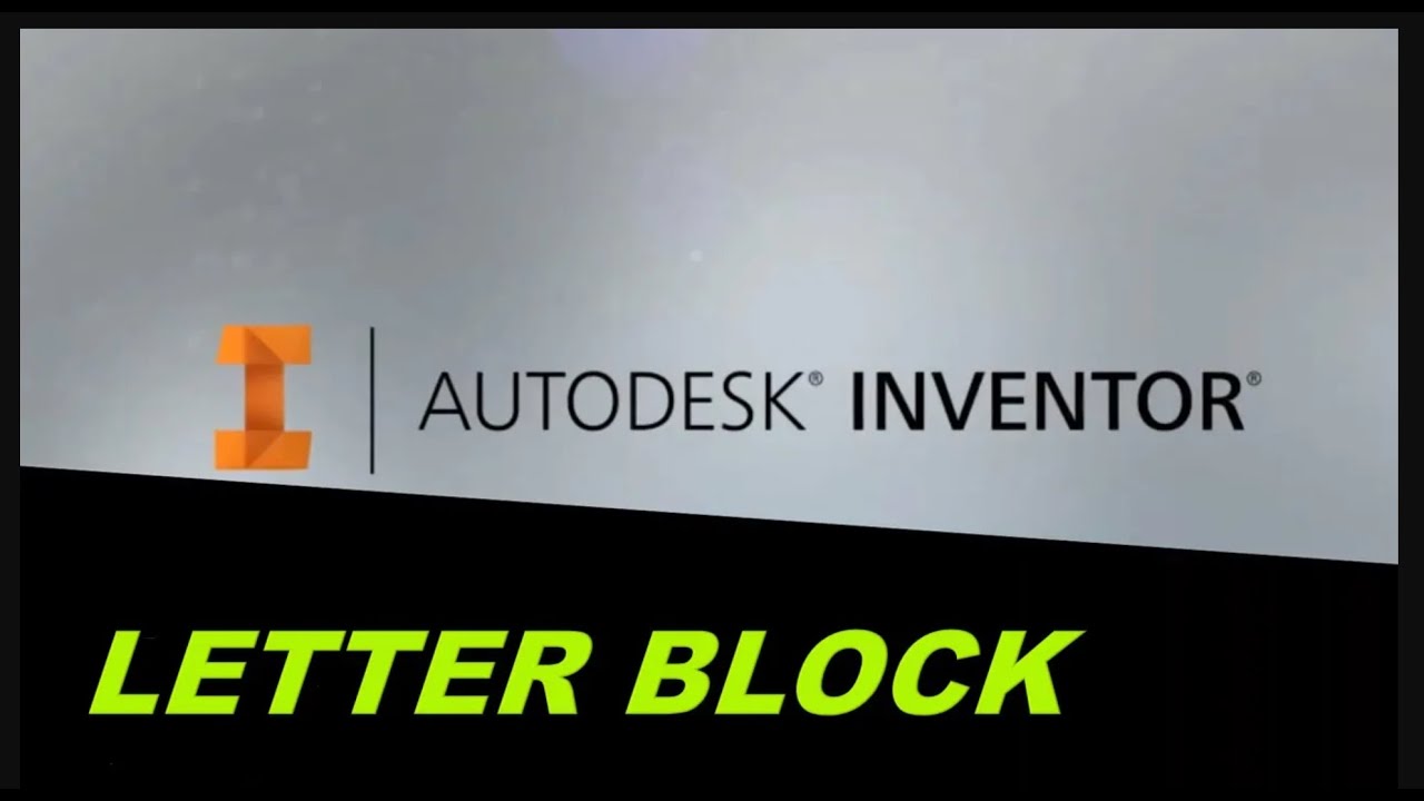 Inventor Letter Block 3D printer assignment - YouTube