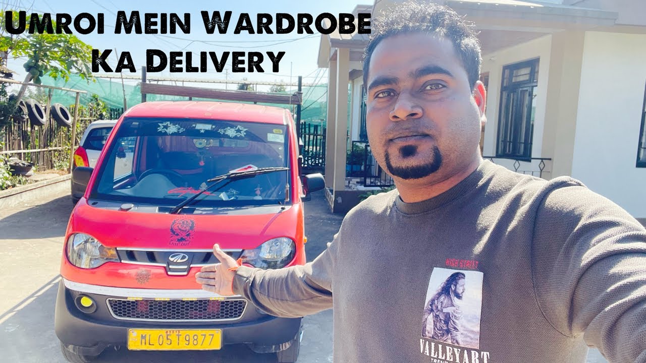 #umroi || Umroi mein ek three doors wardrobe ka delivery || Abhi Ek kam ...