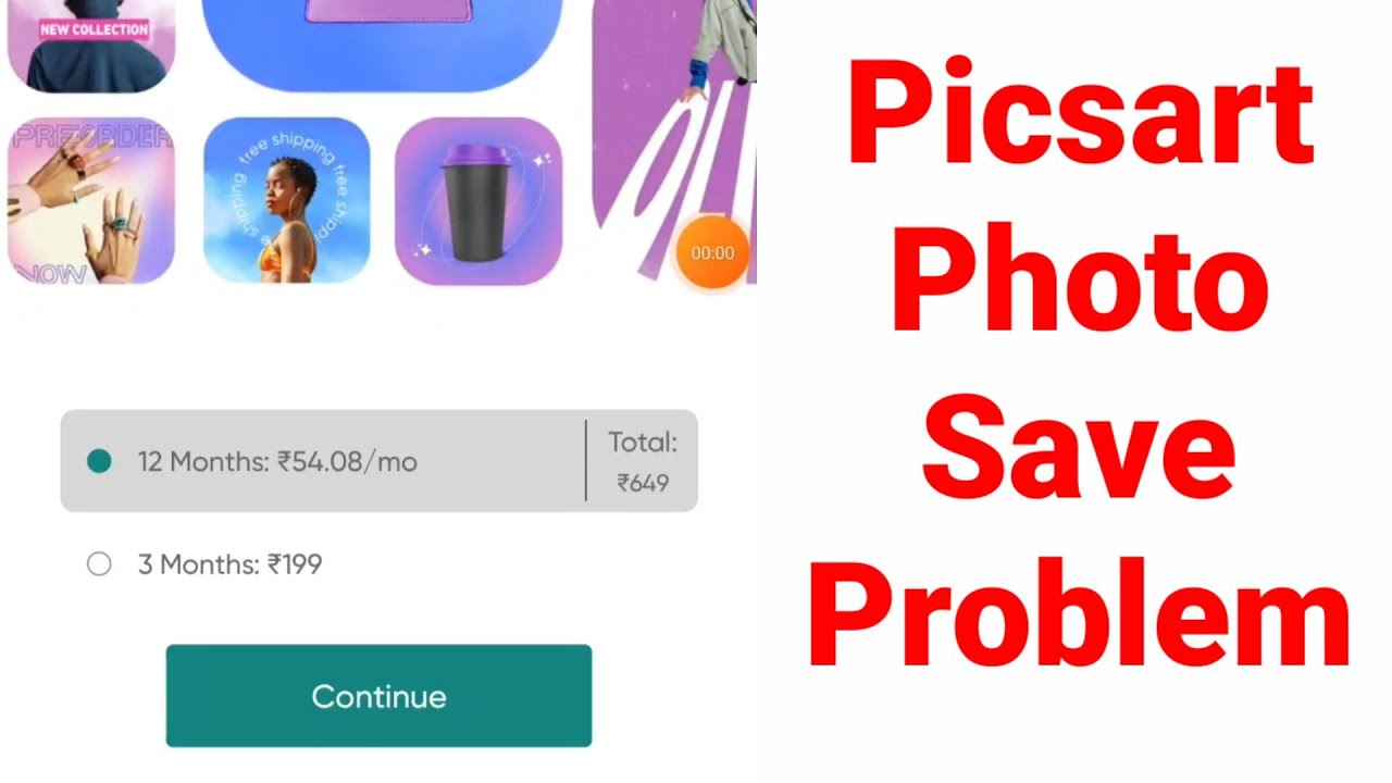 Picsart Photo Save Problem || PicsArt photo not save problem - YouTube