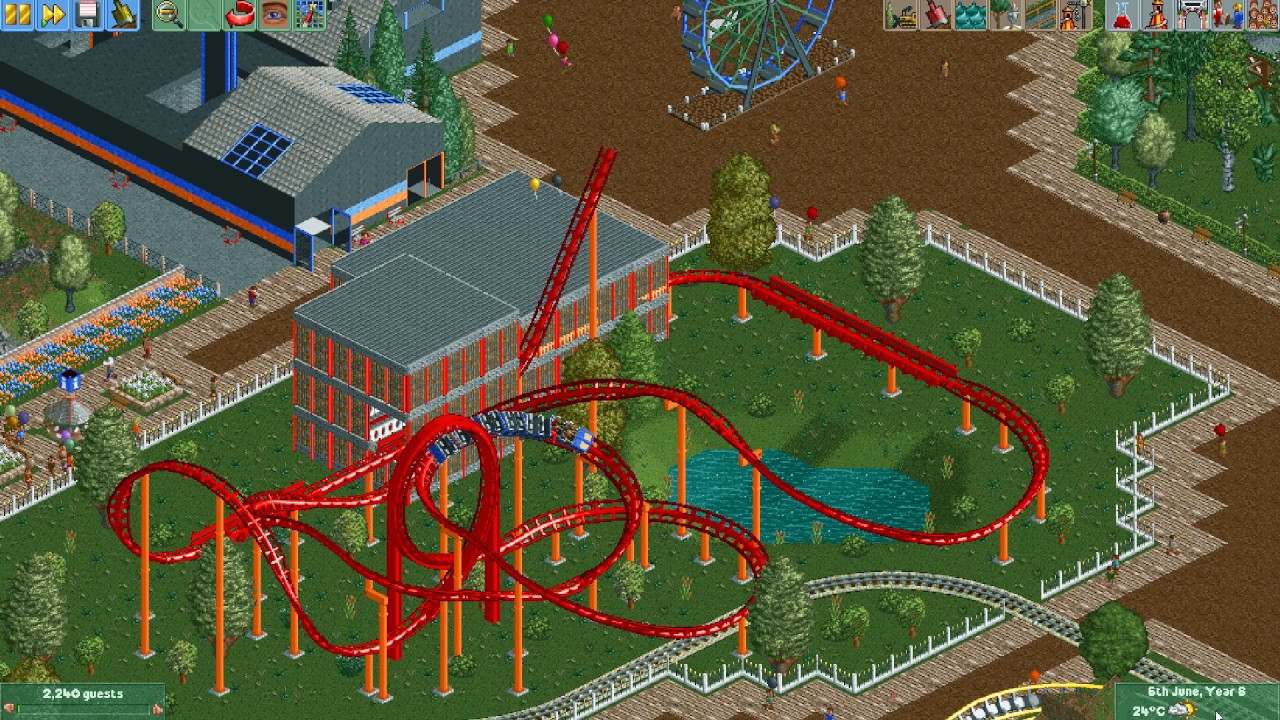 Working Multi-Launch-Coaster in RCT2 - YouTube