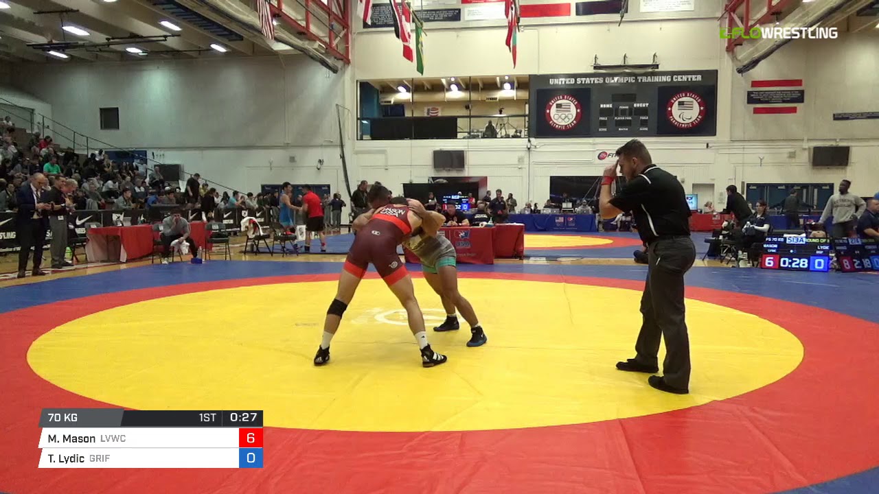 Men's Freestyle 70 Round of 16 - Mario Mason (LVWC) vs. Ty Lydic (Grif ...