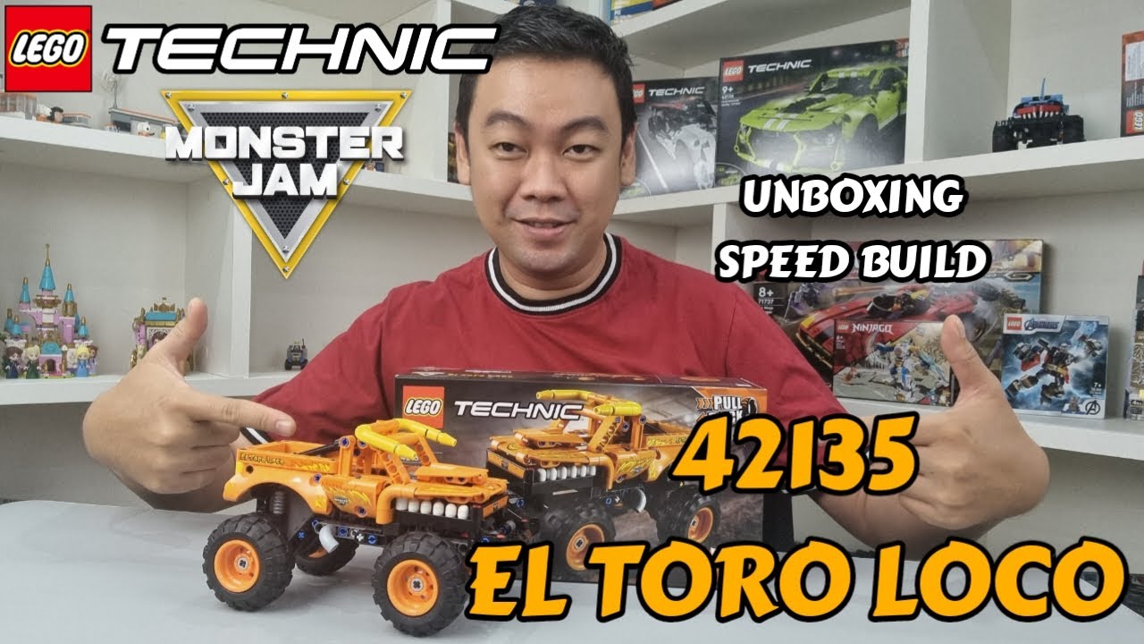 Rakit Mobil Monster Jam LEGO TECHNIC EL TORO LOCO 42135 Speed Build ...