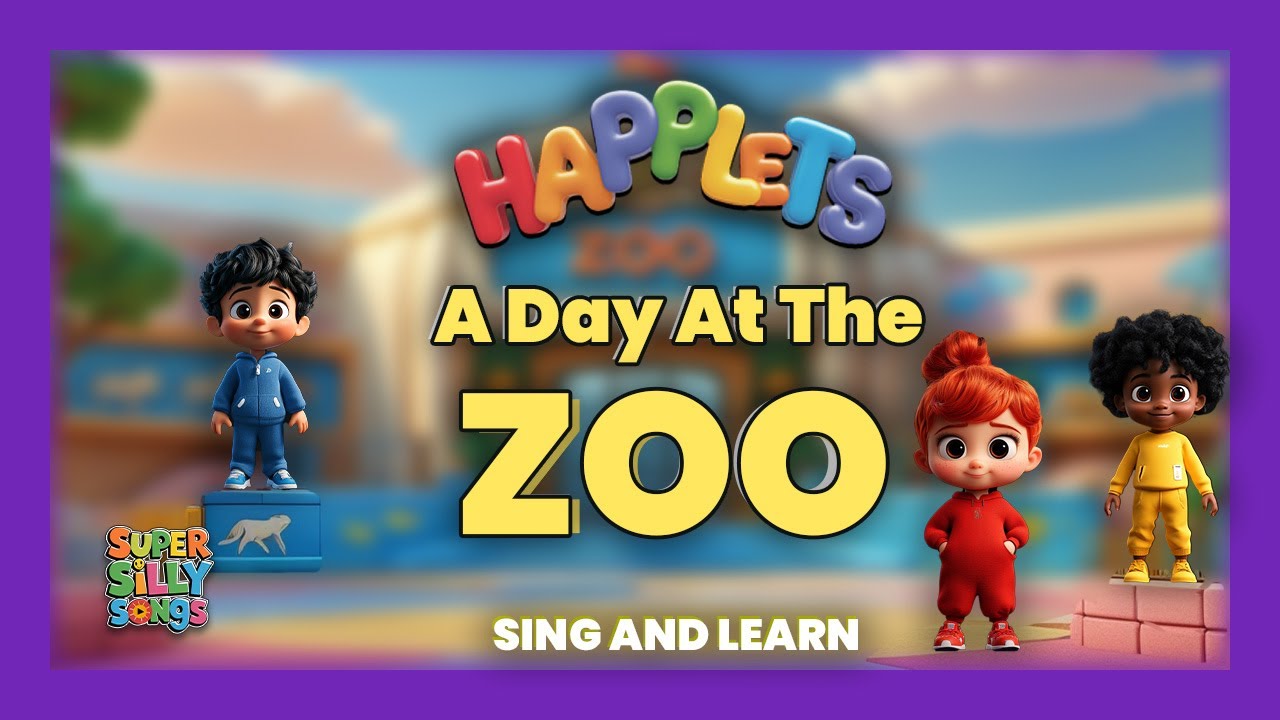 🦁 A Day at the Zoo with The Happlets! | Guess the Animal Sound 🐘 ...