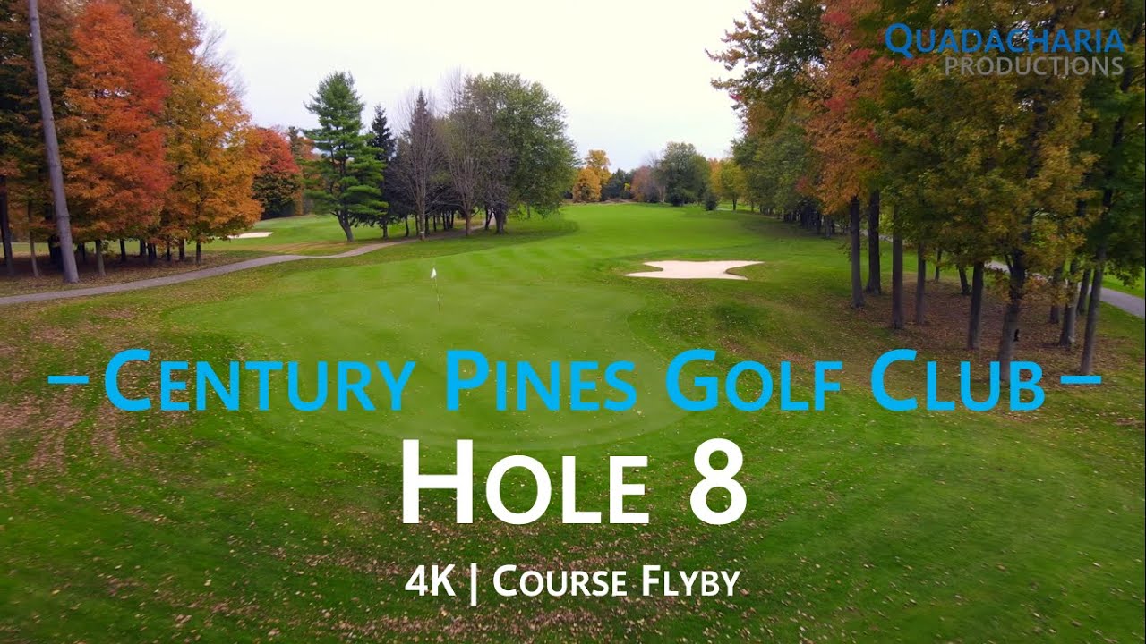 Hole 8 flyover, Century Pines Golf Club - Troy, Ontario 🇨🇦 | 4K drone ...
