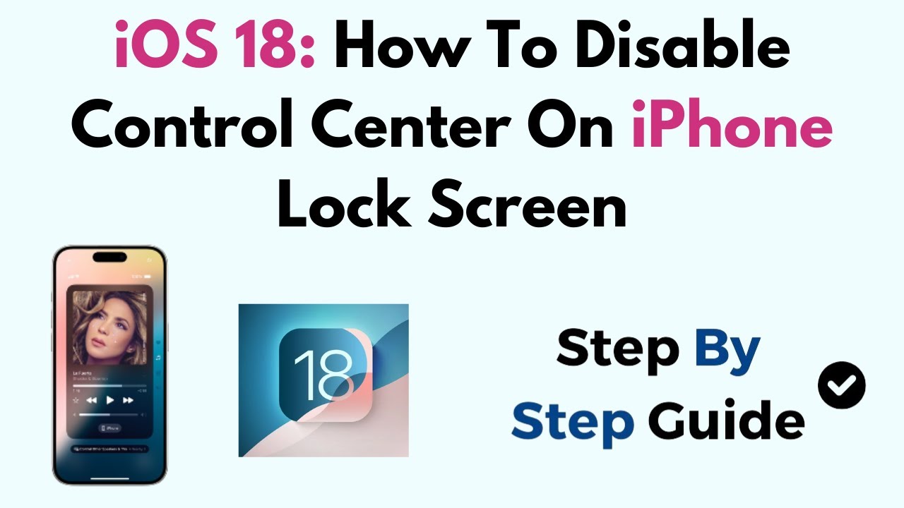 iOS 18: How To Disable Control Center On iPhone Lock Screen - YouTube