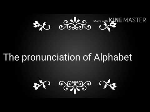 The Pronunciation of Alphabet in British Language - YouTube