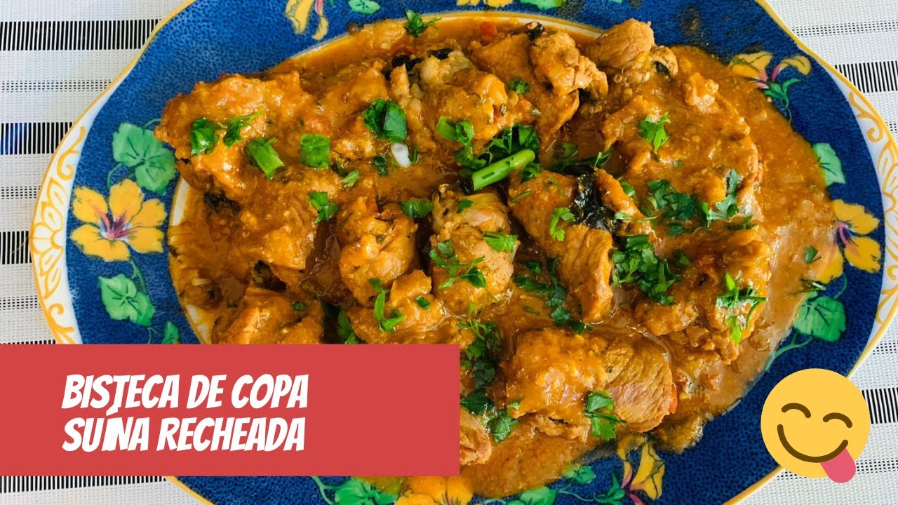 Bisteca de copa suína recheada - YouTube