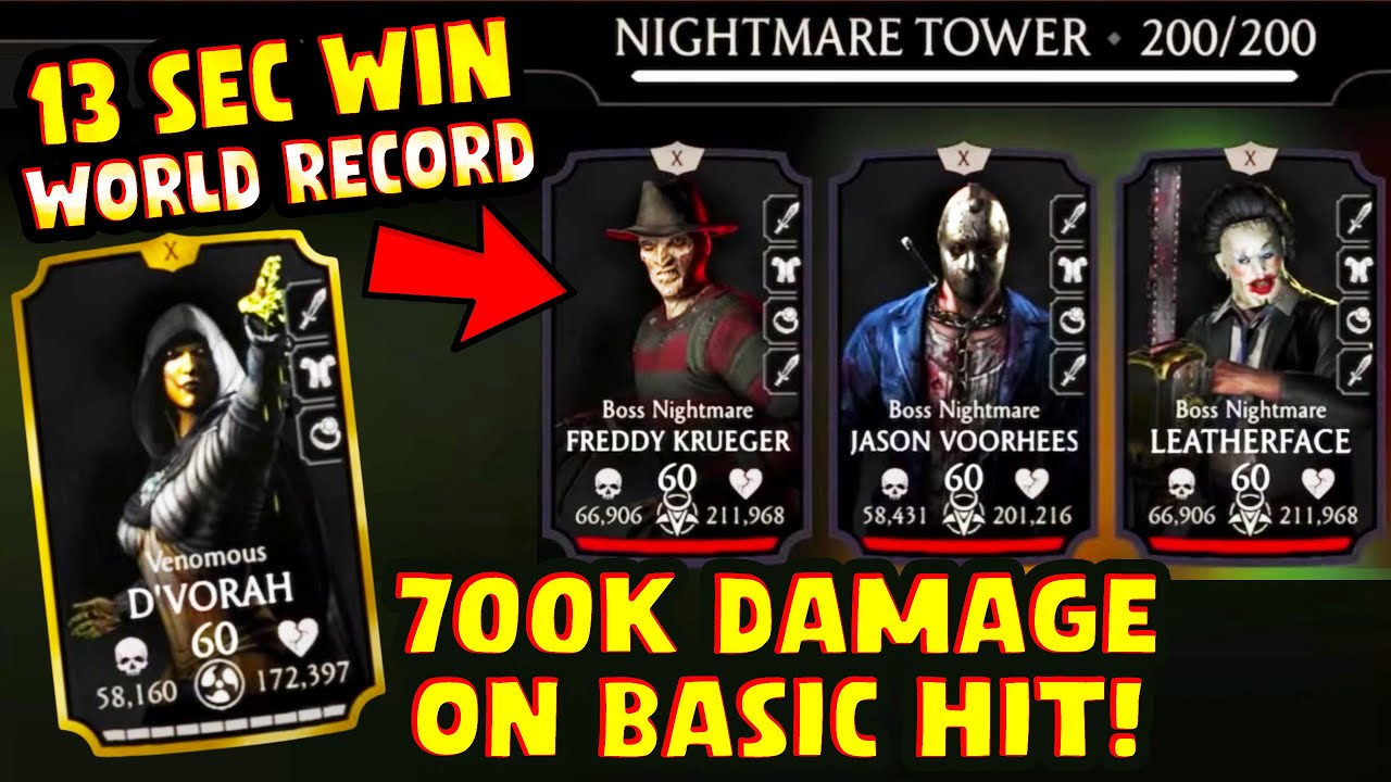 MK Mobile WORLD RECORDS. 13 Second Fatal 200 Battle Win, 700k Damage on ...