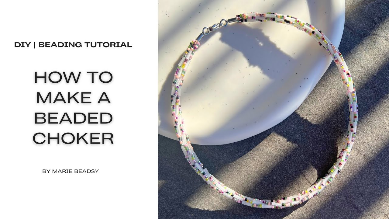DIY Beaded Choker with Bugle Beads | Step-by-Step Beaded Jewelry ...
