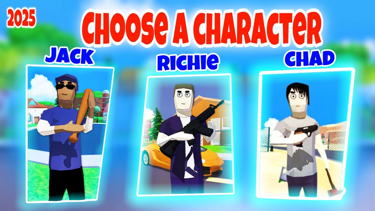 Dude theft wars new update all characters unlocked 2025 - YouTube