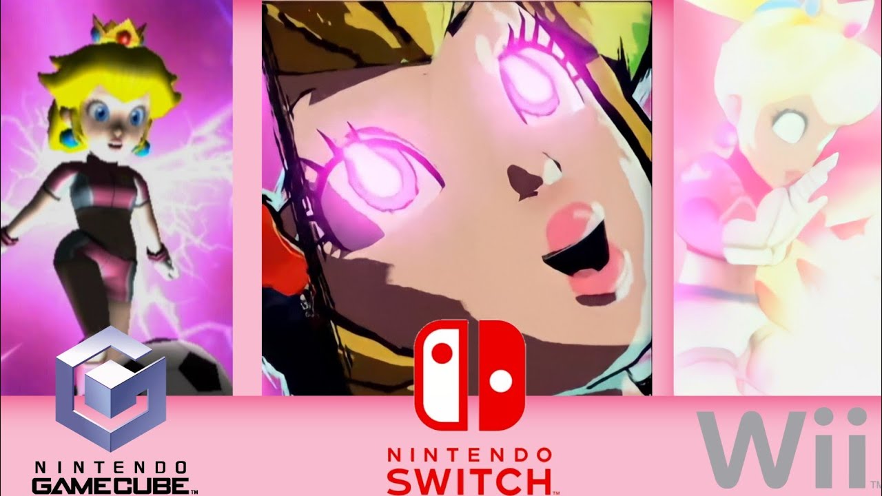 Mario Strikers series - All Peach Mega Strikes (2005-2022) - YouTube