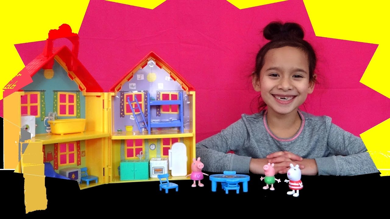 Peppa Pig House Playset - A Jenny Penny Poo Review - YouTube