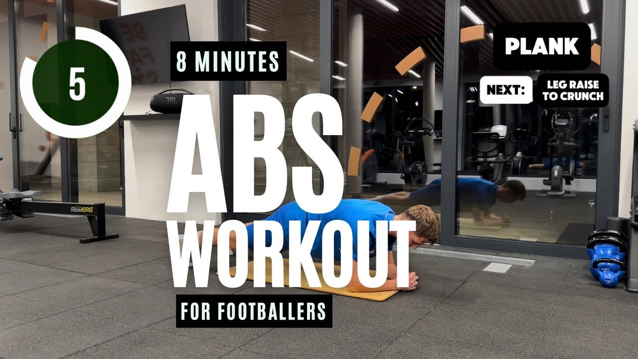 8 minútový ABS WORKOUT pre futbalistov! (Bez vybavenia) - YouTube