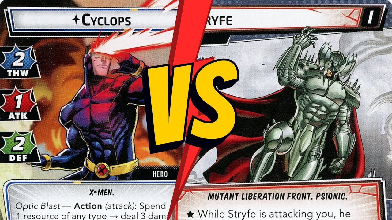 Cyclops vs. Stryfe - Marvel Champions Gameplay - YouTube