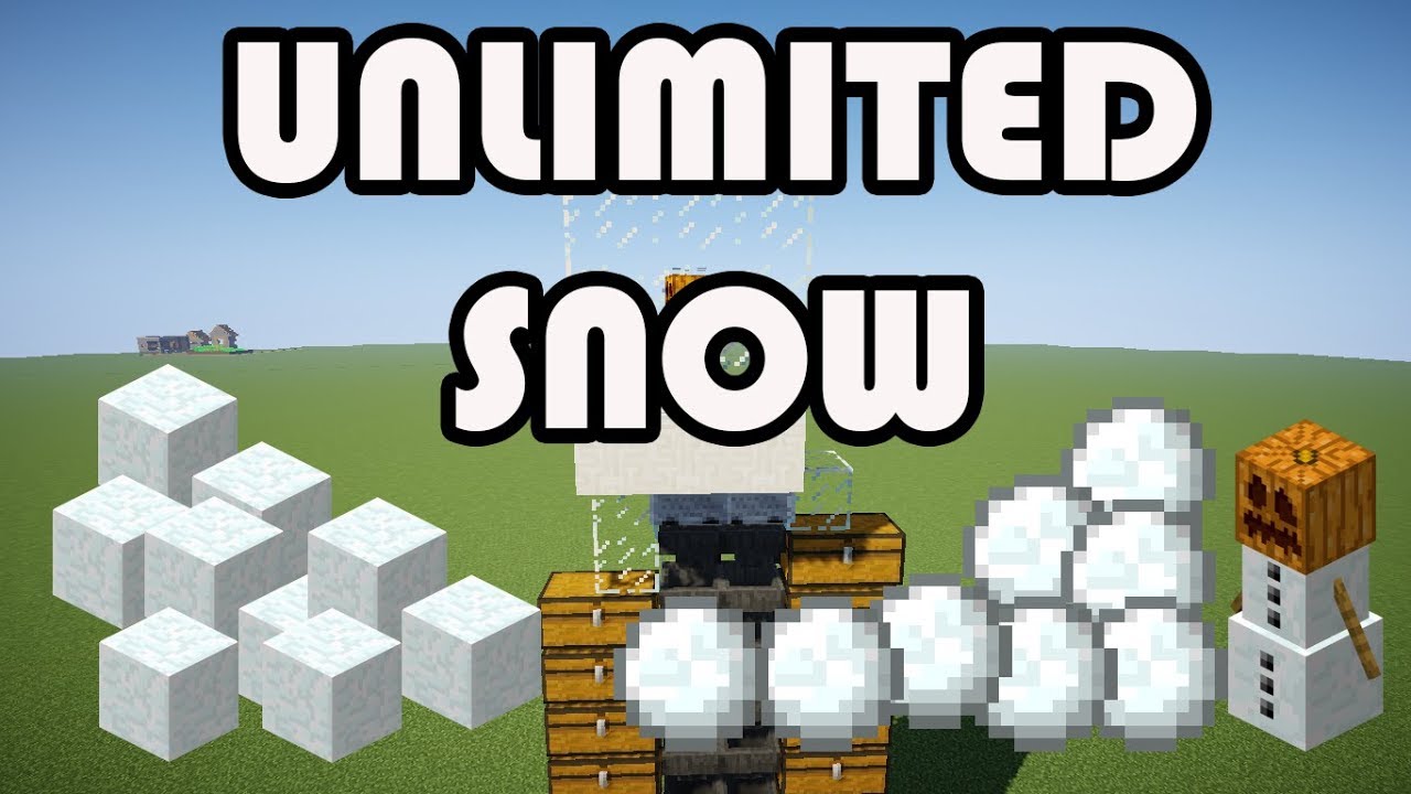 How to make a Snow Farm - Easy Unlimited Snowballs | THE AXEL WAY - YouTube