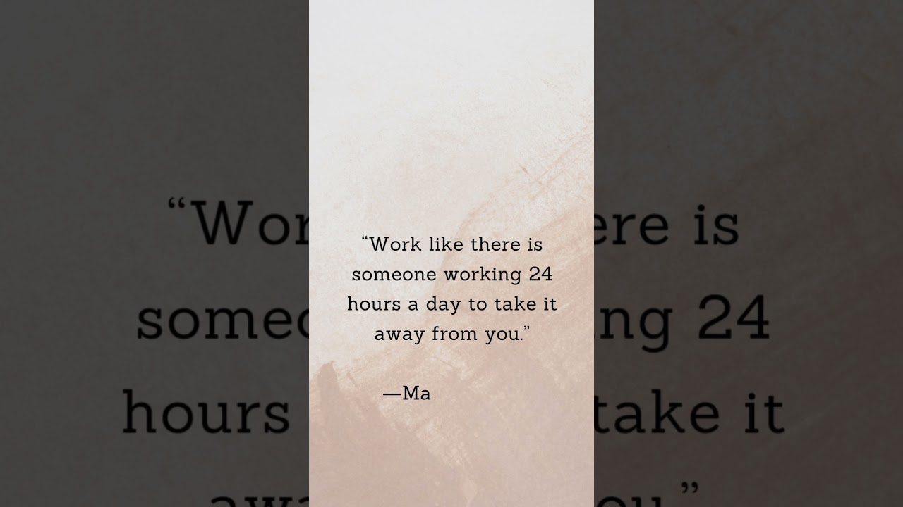 Work Like There Is Someone Working 24