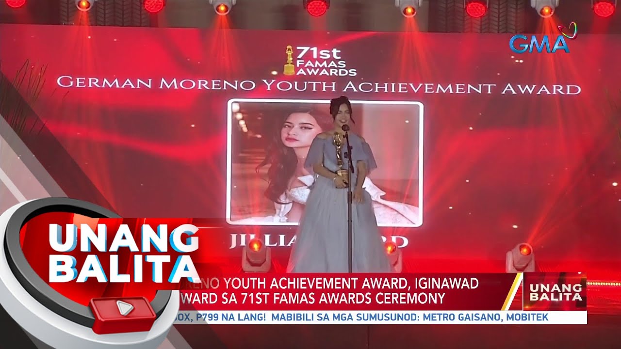 German Moreno Youth Achievement Award, iginawad kay Jillian Ward sa ...