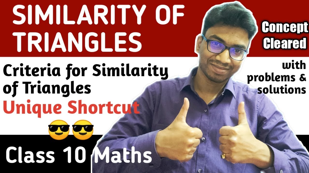 Similar Triangles | Triangles Class 10 | Unique Shortcut | Concept and Problem Solving Trick ...