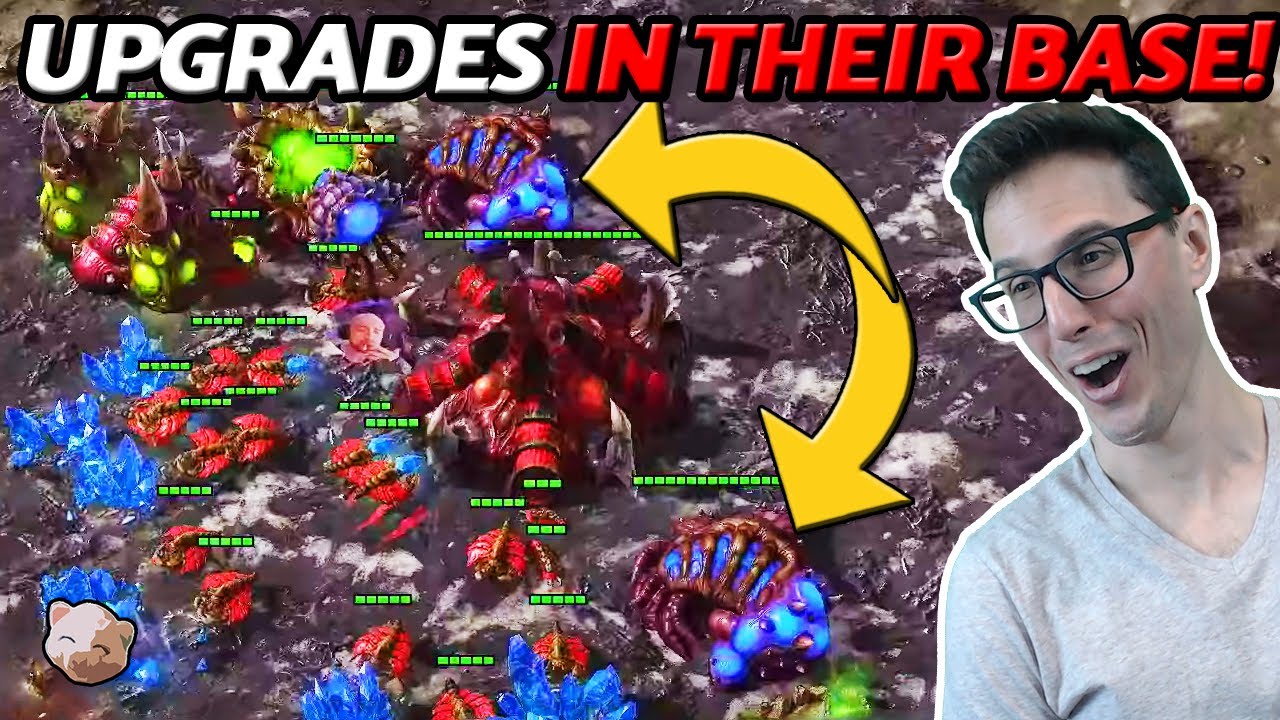 StarCraft 2 - MAKING UPGRADES IN YOUR OPPONENT'S BASE - YouTube