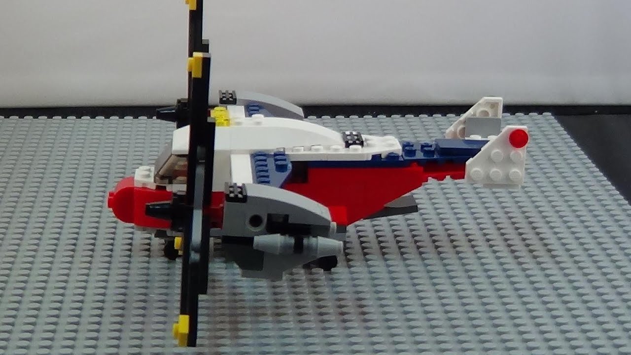 Lego 31020 Twinblade Adventures Aircraft Time Lapse Build - YouTube