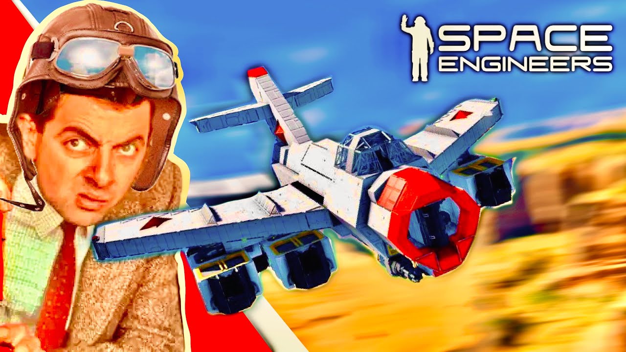 Landing A Plane In SPACE ENGINEERS With Mr Bean - YouTube