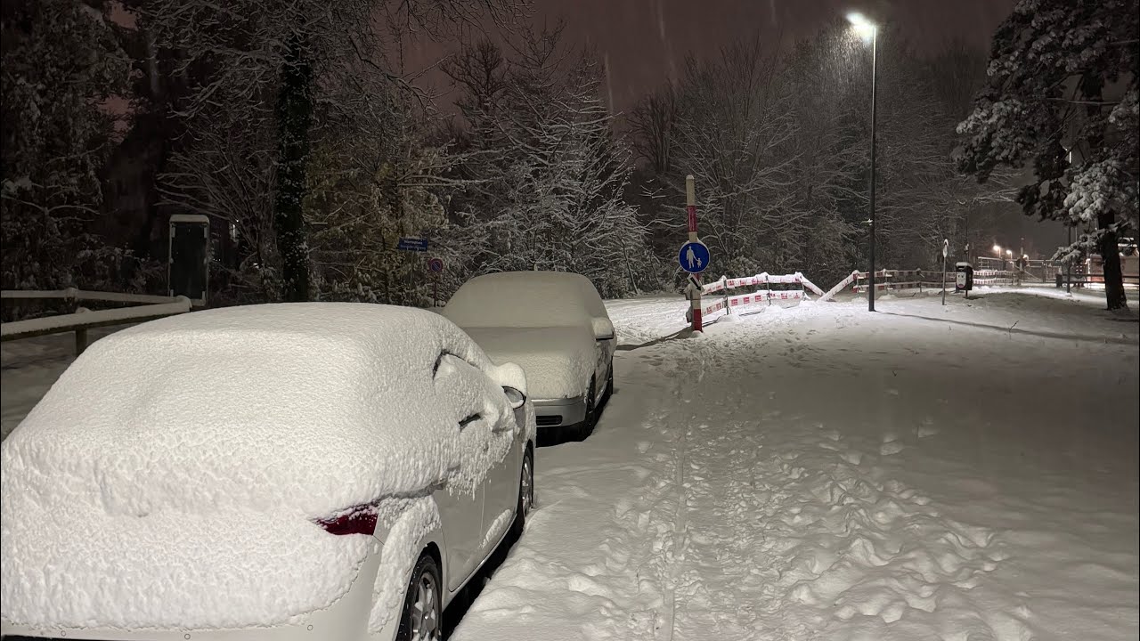 The first snow in Switzerland this year 2024 - YouTube