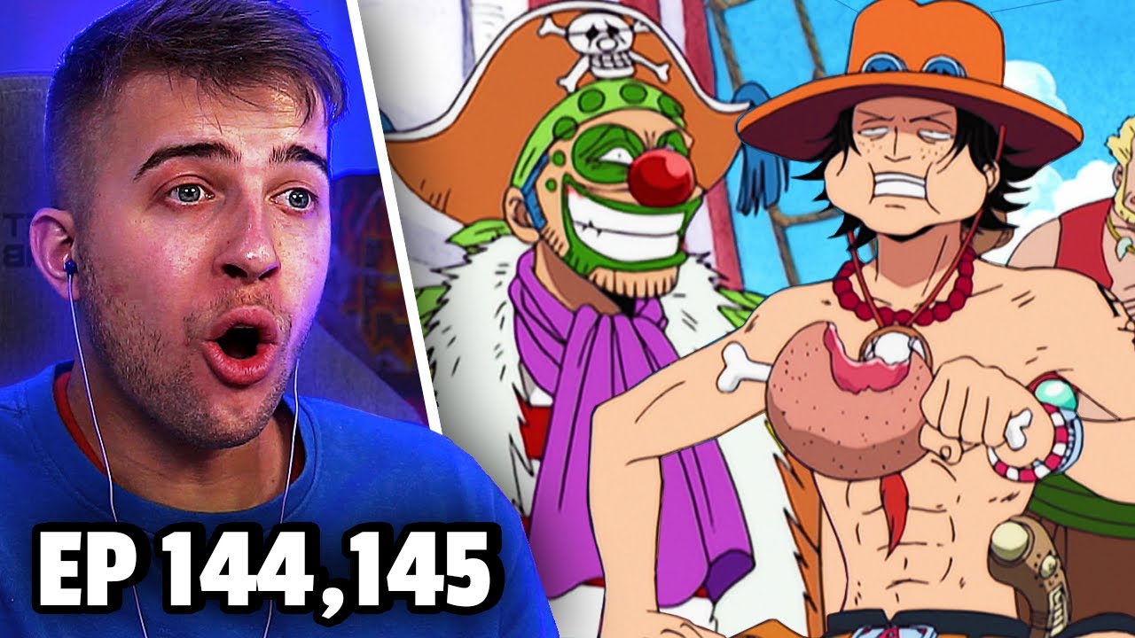 ACE MEETS BUGGY!! One Piece Episode 144 & 145 REACTION + REVIEW - YouTube
